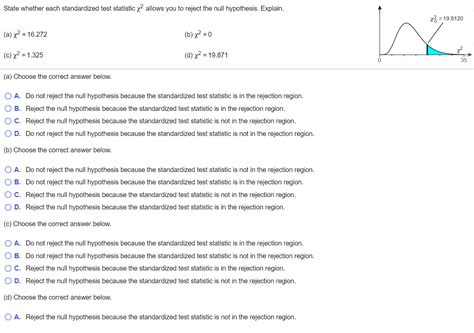 Solved State Whether Each Standardized Test Statistic X2