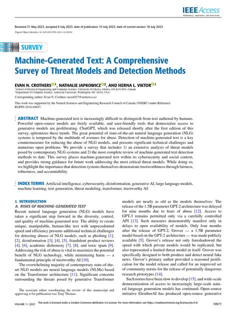 2023 ieee machine generated text a comprehensive survey of