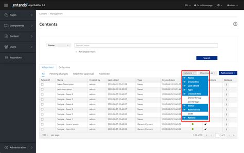 Content Creation Entando Developers