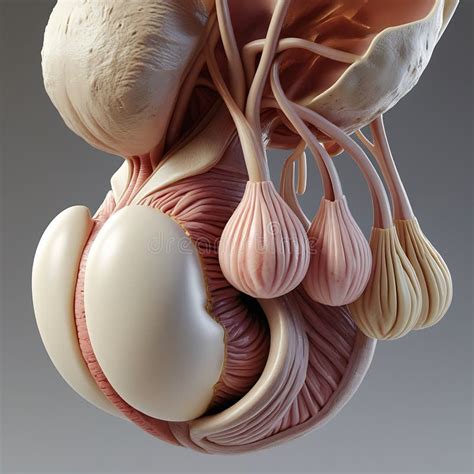 Detailed 3d Anatomical Model Of Male Reproductive Organs Stock Illustration Illustration Of