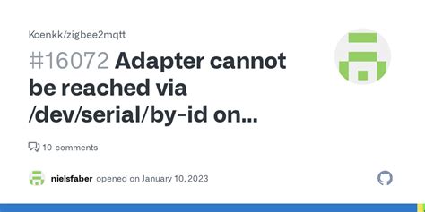 Adapter Cannot Be Reached Via Devserialby Id On Docker · Issue