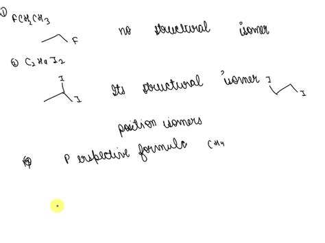 Solved Draw The Line Structure Of Fch2ch3 Are There Any Structural Isomers Of Fch2ch3 If
