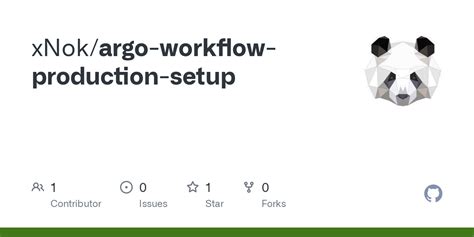 GitHub XNok Argo Workflow Production Setup