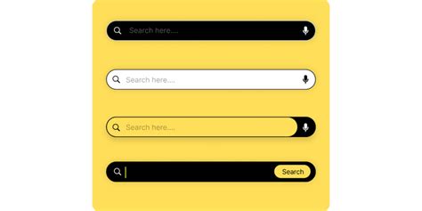 Various Type Of Search Field Ui Design Figma