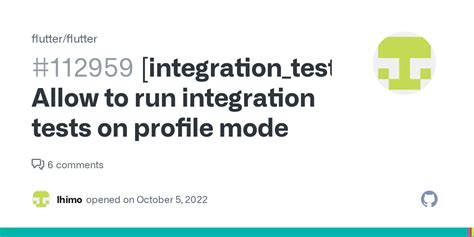Integrationtest Allow To Run Integration Tests On Profile Mode