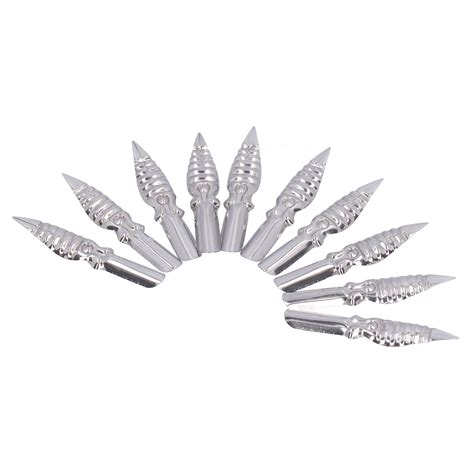 Equipment Protable Pen Nib 10 Pcs Dip Pen Nib Holder Comfortable Grip Wooden Comic Pen Nib