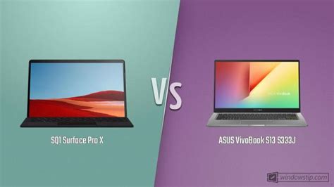 SQ1 Surface Pro X Vs ASUS VivoBook S13 S333J Full Specs Comparison