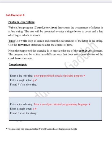Solved Lab Exercise 4 Problem Description Write A Java