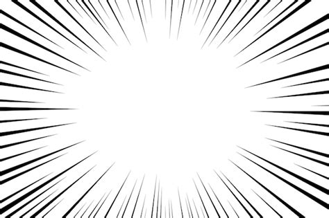 만화 속도 버스트 프레임 방사형 애니메이션 속도 라인 만화 책에 대 한 충돌 확대축소 효과 방사형 선 오버레이 템플릿 만화 Brust 프레임 만화 붐 효과 흰색 배경에