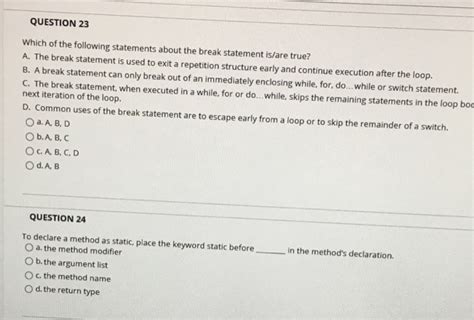 solved question 15 here is a method signature method1 int