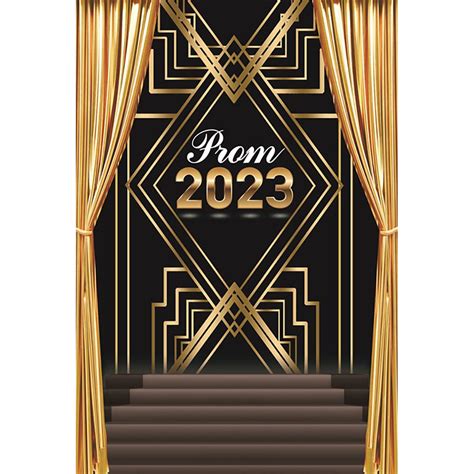 2023 School Prom Backdrop 6x8ft Senior Prom Party Backdrop Graduation