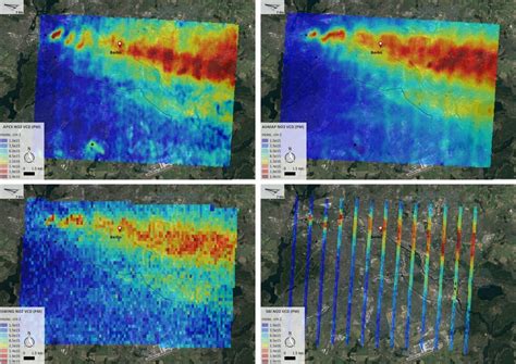 tropospheric no 2 vcd maps retrieved from apex airmap swing and sbi