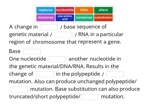 Define Gene Mutation And Discuss The Various Types Of Gene Mutation