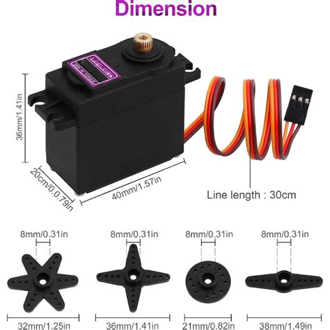Servo Motor Digital Starware Mg946r 360g 11kg Torque Metalico ⋆ Starware