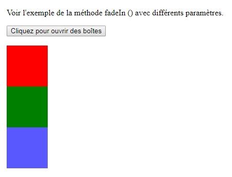 JQuery FadeIn W3tutoriels Com