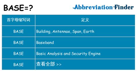 Base是什么意思 Base是什么意思