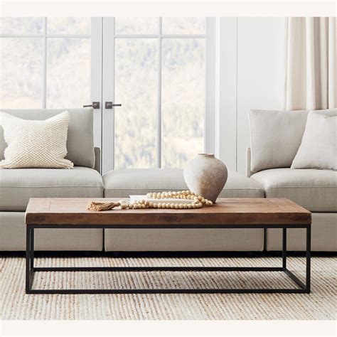 Pottery Barn Malcolm Rectangular Coffee Table Aptdeco