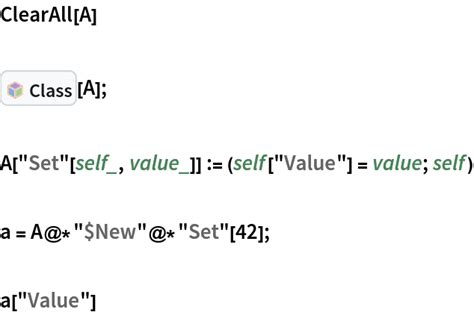 Class Wolfram Language Paclet Repository