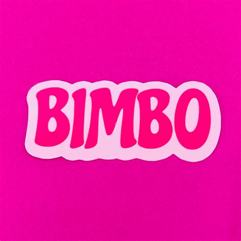 Bimbo Pink Vinyl Sticker Restrained Grace