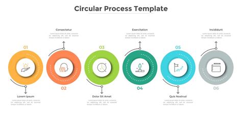 Circular Bar Infographic Chart Design Template Vector Image