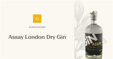 Assay London Dry Gin — Gins Ginventory
