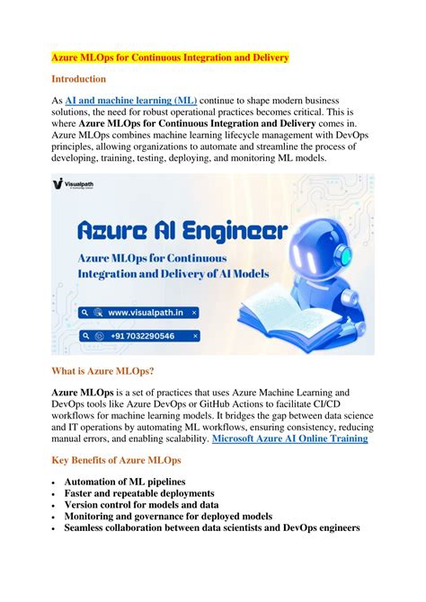 Ppt Best Microsoft Azure Ai Online Training Azure Ai Engineer