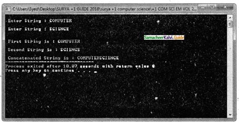 samacheer kalvi 11th computer science guide chapter 15 polymorphism