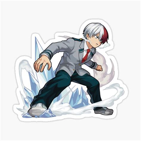 Shoto Todoroki Sticker For Sale By Variantco Redbubble