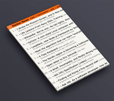 HACKER NEWS Re Design On Behance