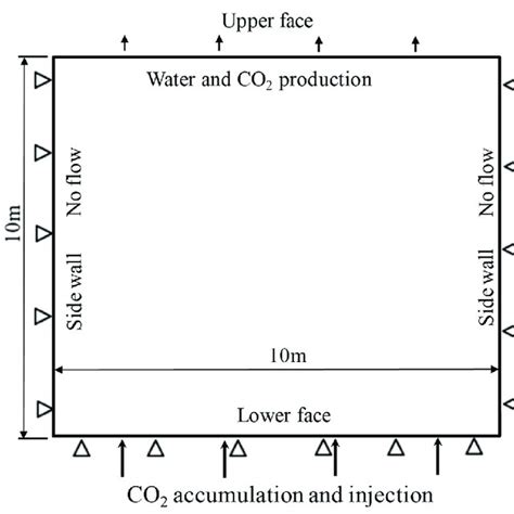 Numerical Model For Co2 Water Two Phase Flow In Caprock Download Scientific Diagram