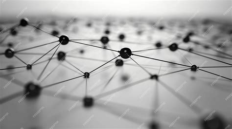 Abstract Network Of Interconnected Spheres And Lines Representing Connectivity Premium Ai