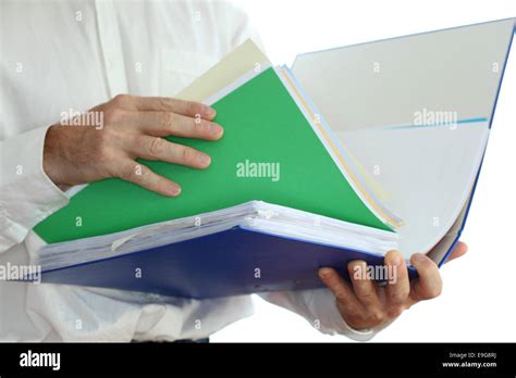 Searching In Folder Stock Photo Alamy