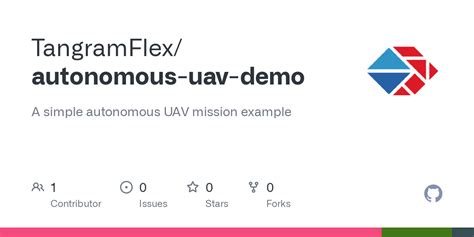 Github Tangramflexautonomous Uav Demo A Simple Autonomous Uav Mission Example