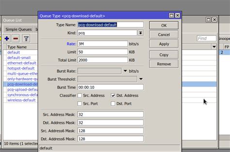 simple queue with pcq mikrotik