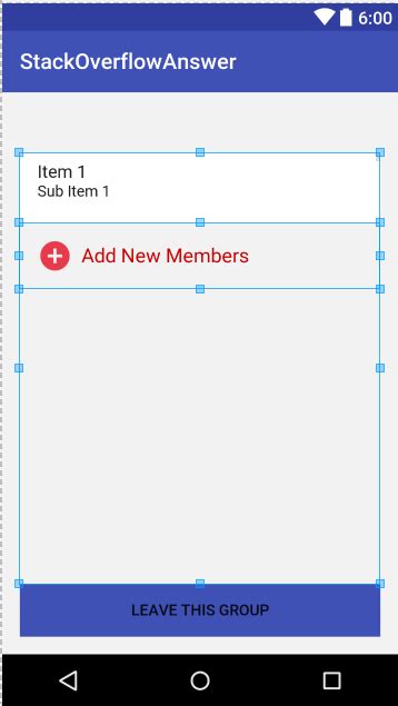 Android Put A Linearlayout Under The Listview Stack Overflow