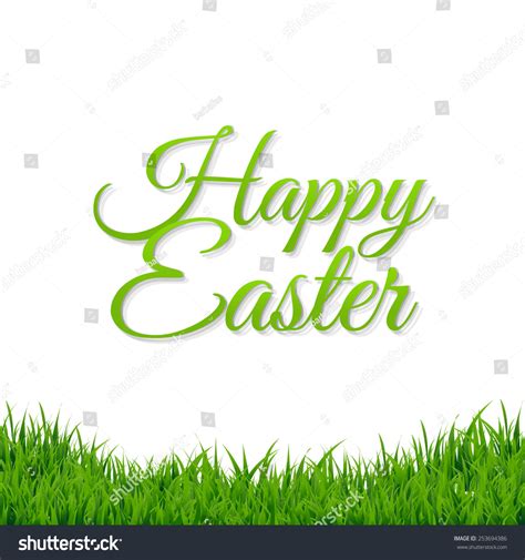 Easter Grass Border Gradient Mesh Vector Stock Vector Royalty Free 253694386 Shutterstock
