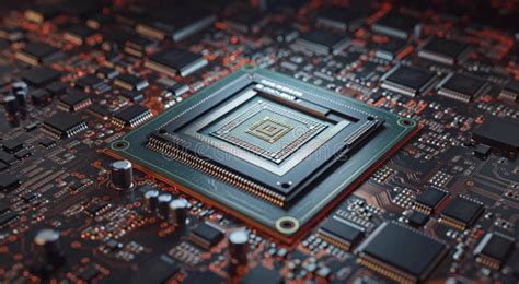 Advanced Microprocessor Technology Close Up Circuit Board Stock Footage Video Of Computing
