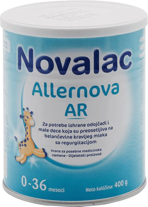 Novalac Allernova Ar Formula Za Potrebe Ishrane Odojčadi I Male Dece Sa