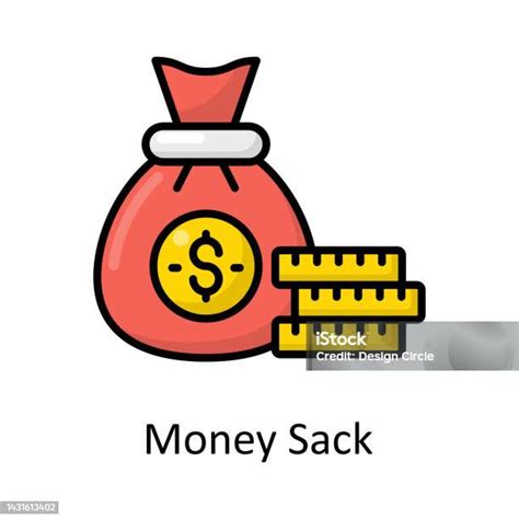 돈 자루 벡터 채워진 윤곽선 아이콘 디자인 일러스트레이션 화이트 백그라운드 Eps 10 파일에 은행 및 지불 기호 0명에 대한 스톡 벡터 아트 및 기타 이미지 Istock