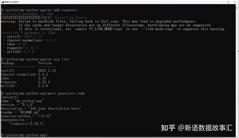 UV 上手指南Python 项目环境 包管理新选择 知乎
