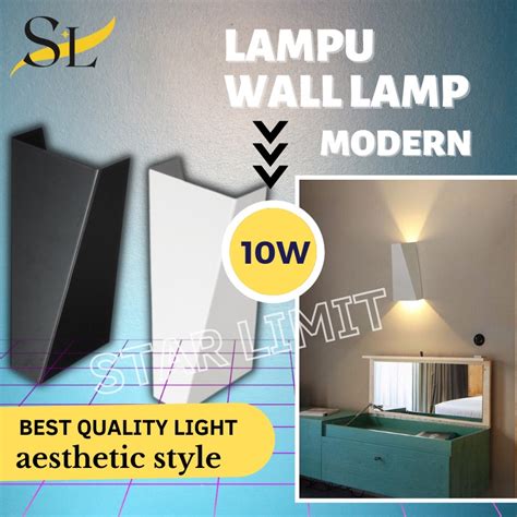 Jual LAMPU DINDING HIAS MINIMALIS LED WALL LAMP LAMPU ESTETIK INDOOR 10W Shopee Indonesia