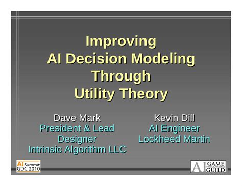 Pdf Improving Ai Decision Modeling Through Utility Theory · Ai Decision Modeling Through