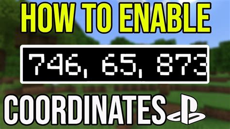 How To Enable Coordinates In Minecraft Ps4 Bedrock Edition Youtube