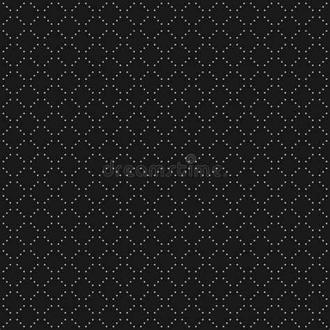 Vector Minimalist Seamless Pattern Tiny Dots In Diagonal Grid Stock