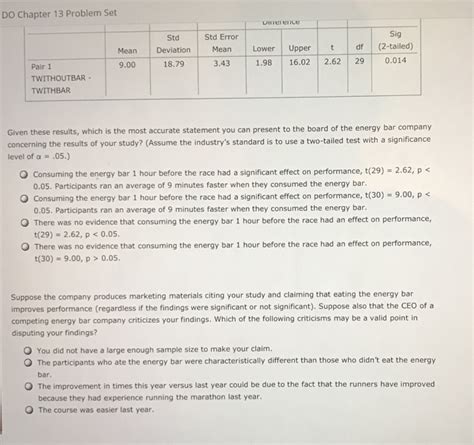 solved do chapter 13 problem set tention due to a bug in