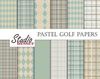 Golf Plaid Etsy
