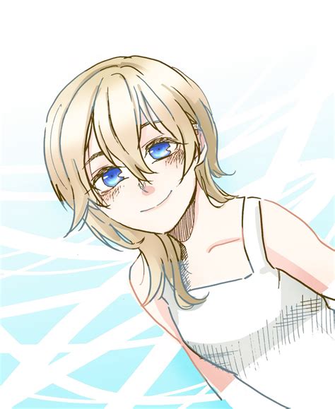 Safebooru 1girl Bare Shoulders Blonde Hair Blue Eyes Breasts Closed