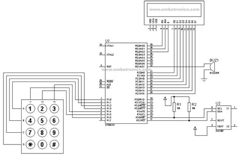 Rtc Interfacing With 8051 Circuit Diagram ⋆ Embetronicx