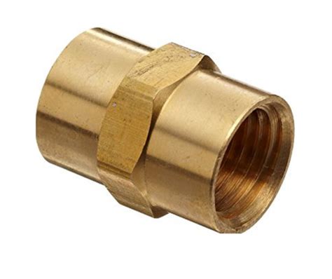 Polished Non Corrosive And Low Magnetic Long Durable Golden Solid Brass Coupling At Best Price