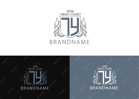 Premium Vector Modern Monogram Initial Letter Ty Logo Design Template